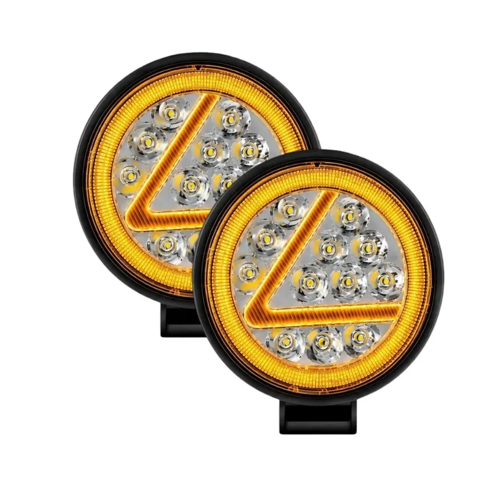 Faro LED circular luz blanca y "Aro y