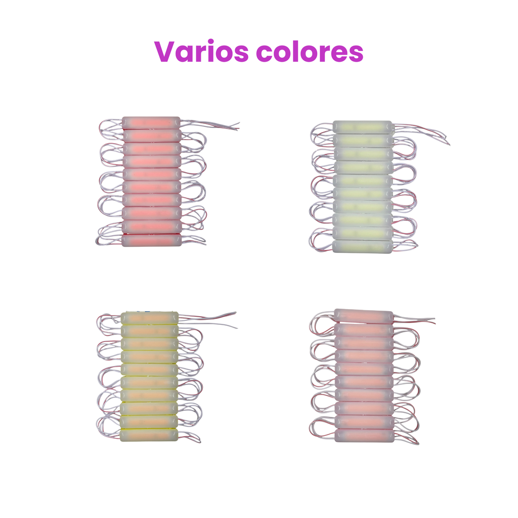 Modulo LED encapsulado tira de 20 piezas en varios colores | Levzen